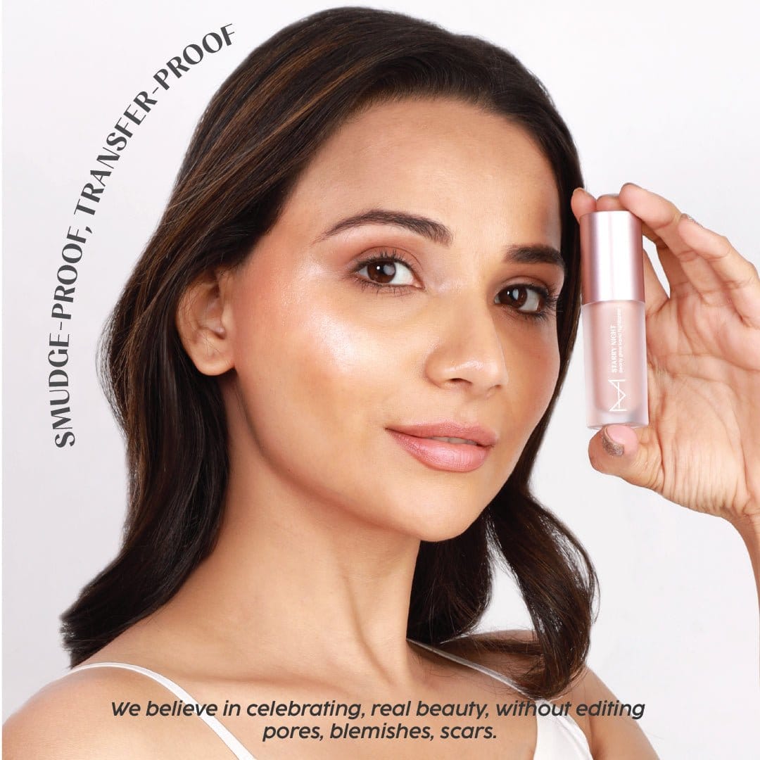 Starry Night Pearly-Glow Liquid Highlighter: For Fair Skin Tone (Moonl ...